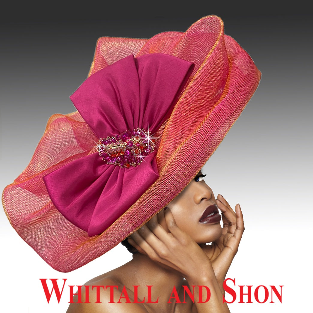 Whittall and Shon Souffle Fuchsia Fashion Hat 2854 Fall 2022 – My Dress ...
